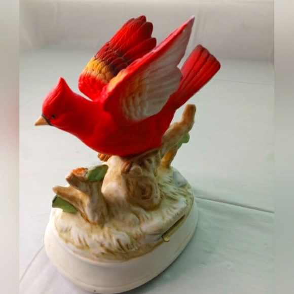 Graham | Accents | Music Box Red Cardinal Bird Vintage Graham Japan ...